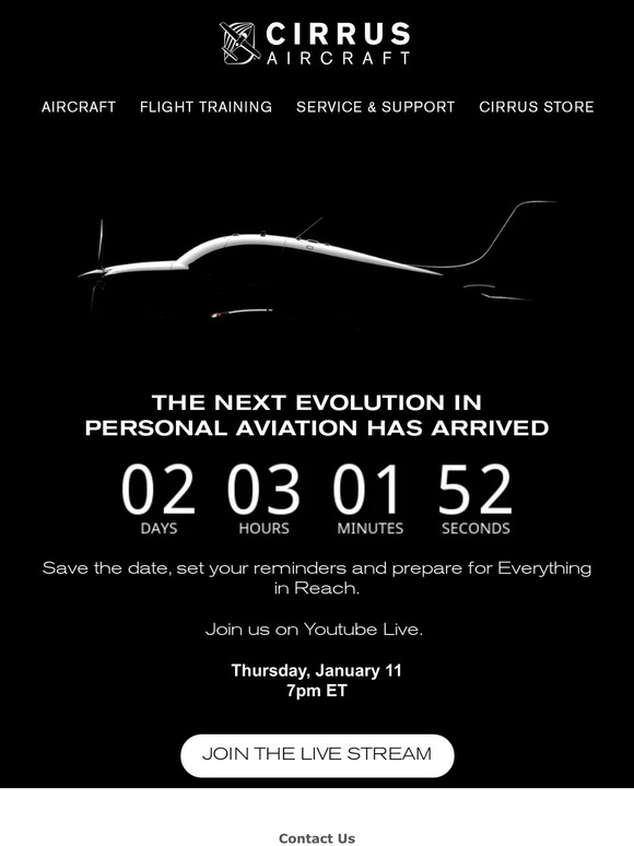 Cirrus Aircraft: Save The Date: The Next Evolution in Personal Aviation ...