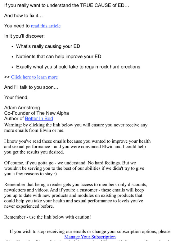 The New Alpha: Is This the True Cause of ED? | Milled