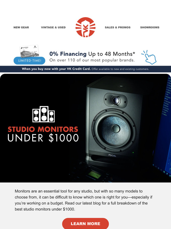 Vintage King Audio: Best Studio Monitors Under $1000 | Milled