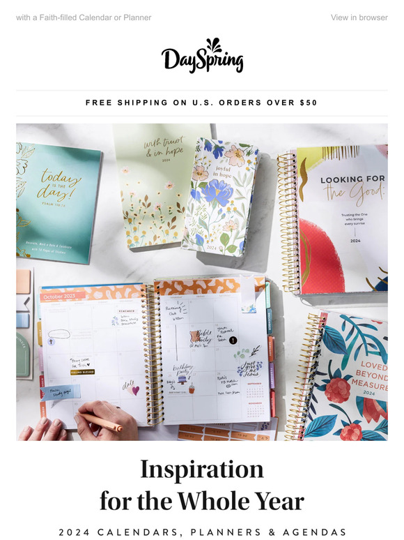 DaySpring: Plan Your 2024 with Purpose... | Milled