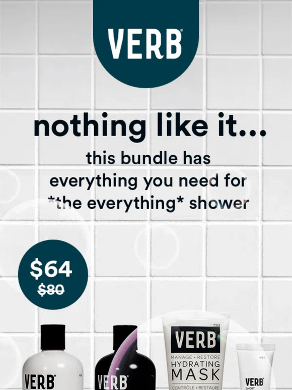 Verb Products: everything you need for the *everything* shower🚿 | Milled