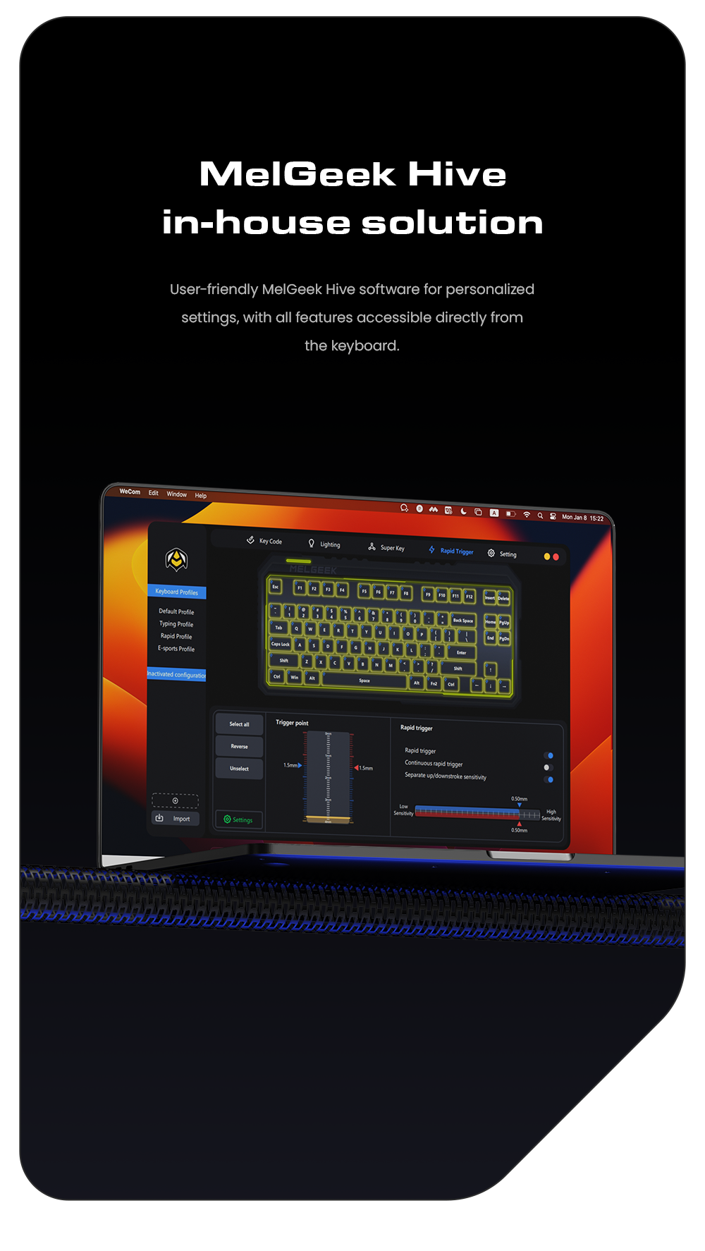 Melgeek In House Solution For Magnetic Switch Keyboard Cyber01 Milled