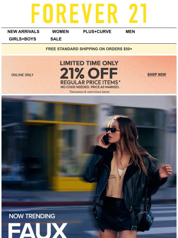 Forever 21: Faux Leather Weather 🖤 | Milled