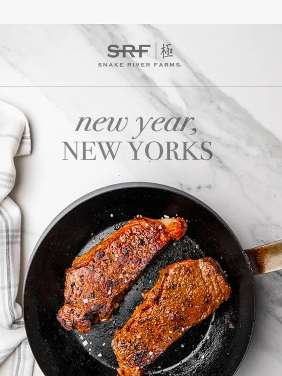 Snake River Farms: New Year, New Yorks 🎉 FREE SRF Wagyu Steaks | Milled