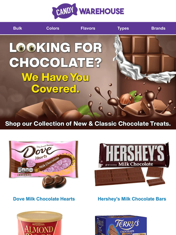 Candy Warehouse: 👀 Looking For Chocolate? 💝 | Milled