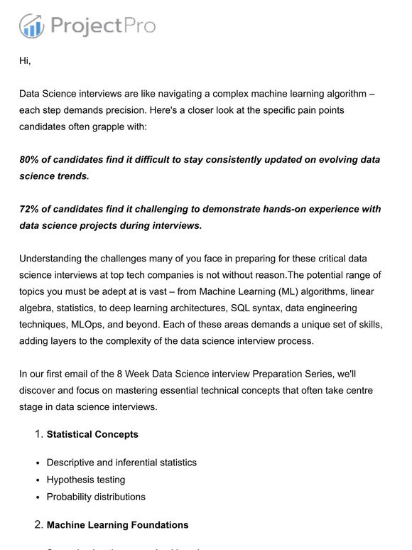 ProjectPro: Cracking Data Science Interviews: An 8-Week Journey with ...