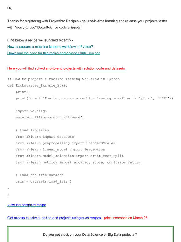 ProjectPro: 🌟Machine Learning code example - 7: How to prepare a ... ProjectPro: 🌟Machine Learning code example - 7: How to prepare a ...