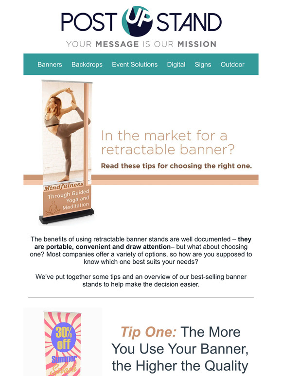 Post Up Stand: Looking For a Retractable Banner? Read This First. | Milled