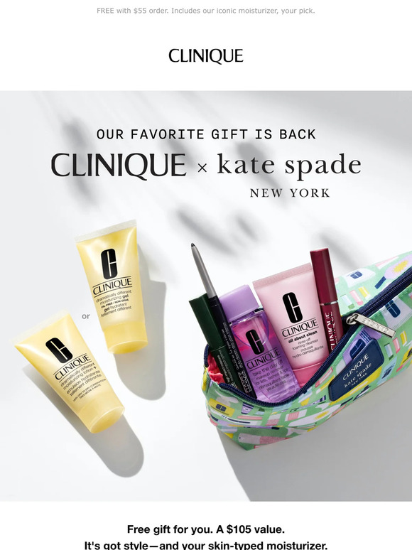 Clinique: One last encore 👏🏽 Clinique x Kate Spade New York gift. | Milled