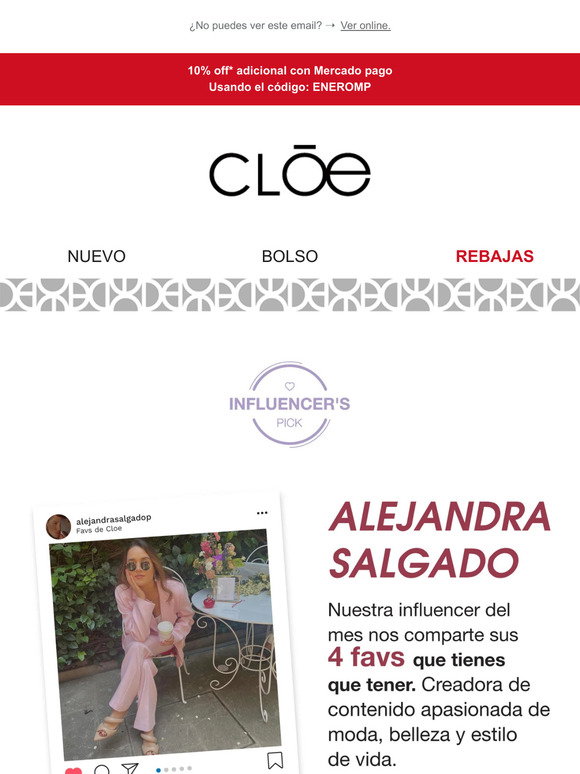 Cloe: 😎 ¡Conoce los 4 favoritos de la influencer del mes | Milled