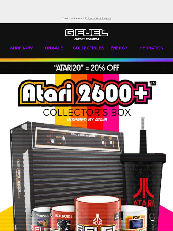 G FUEL: Limited Edition Alert: All-New Atari 2600+ Collector's Box 🕹️ ...