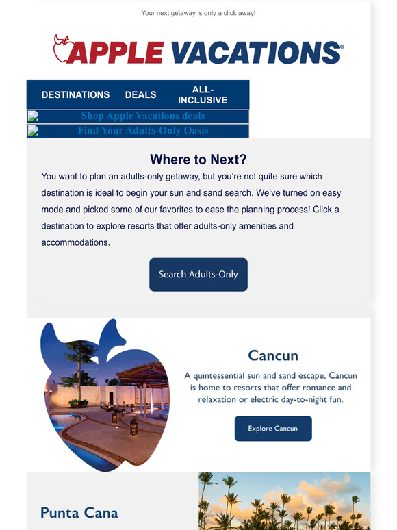 Apple Vacations: Open to Explore Adults-Only Destinations ️ | Milled