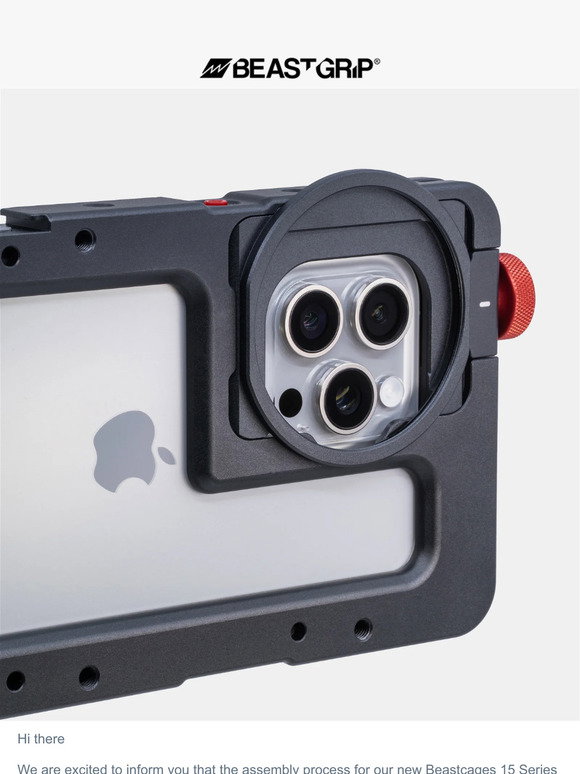 Beastgrip: Beastcage 15 Series. We will start shipping soon! | Milled