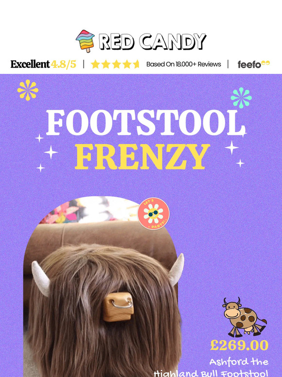 Red Candy: 👣 Step into Comfort: Footstool Frenzy Starts Now! 👣 | Milled