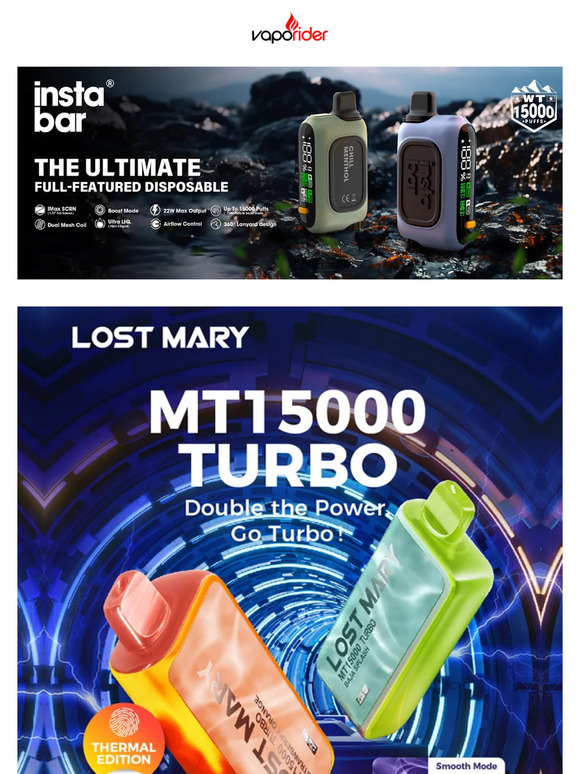 VapoRider: 🚨VR Exclusive Lost Mary MT15000 Puff Available Now!🚨 | Milled