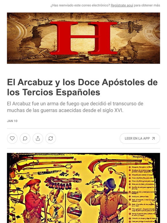 Revista de Historia: El Arcabuz y los Doce Apóstoles de los Tercios ...
