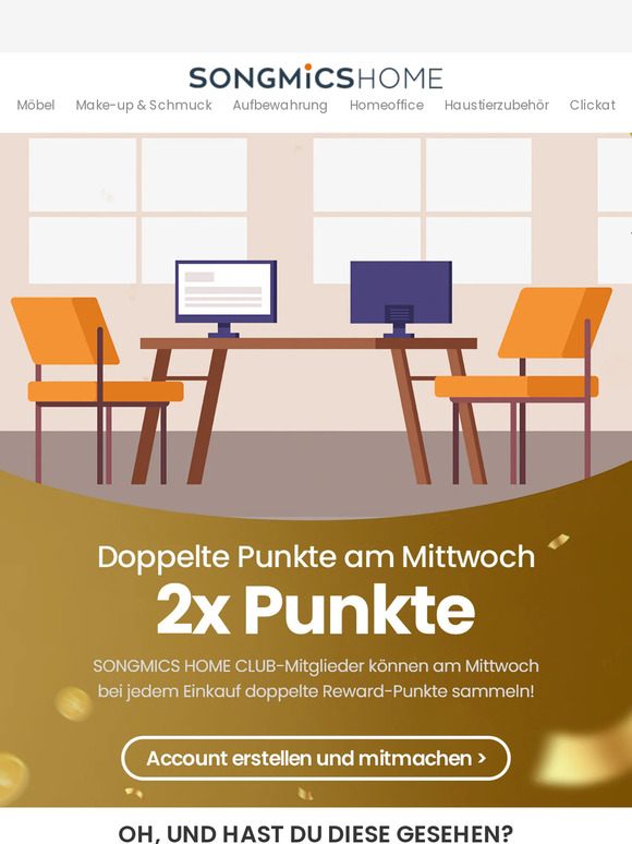SONGMICS: Sichere Dir durch unseren Mitgliedertag noch mehr Rabatte ...