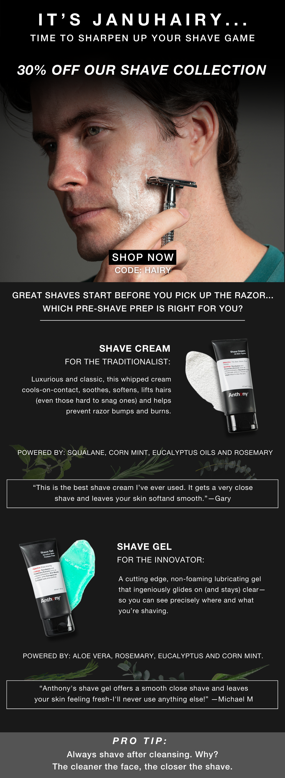 Anthony: 30% off our Shave Collection🪒 | Milled