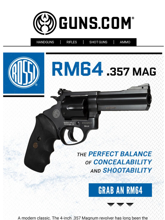 Guns.com: A Modern Classic, The Rossi RM64 Revolver - BUY NOW! | Milled