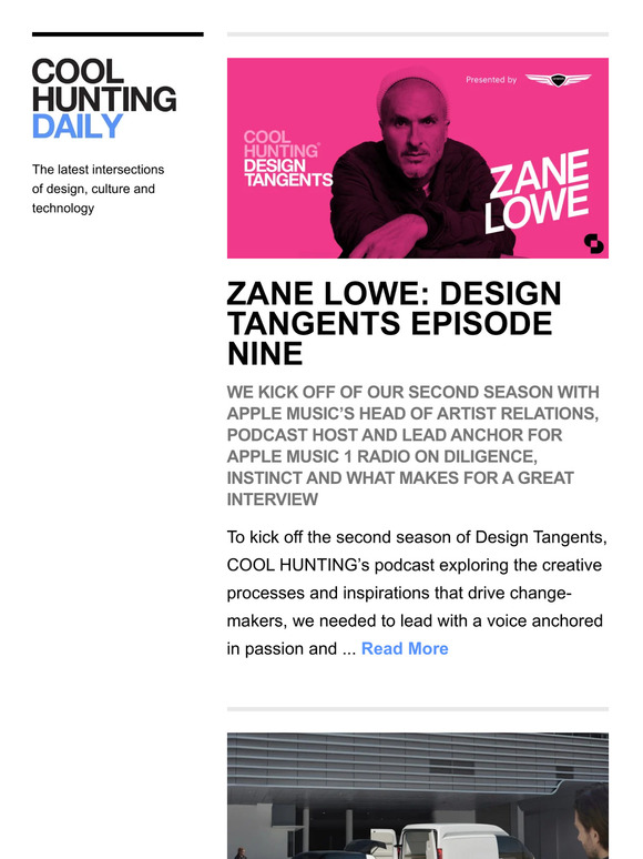 Cool Hunting: Our Design Tangents podcast returns, with Apple Music 1's Zane Lowe | Milled