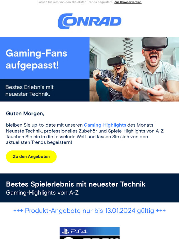 Conrad: 🎮 Unsere Gaming-Highlights des Monats! | Milled