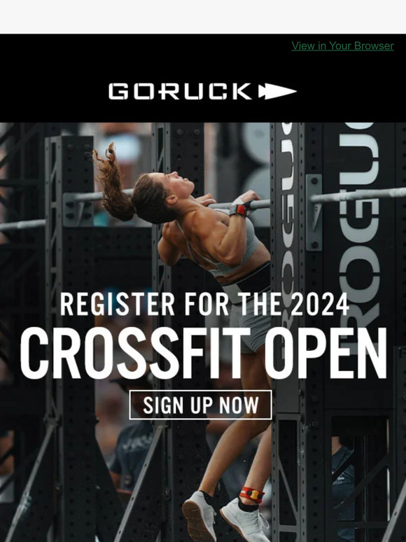 GORUCK: Registration For the CrossFit Open Is Now Live | Milled
