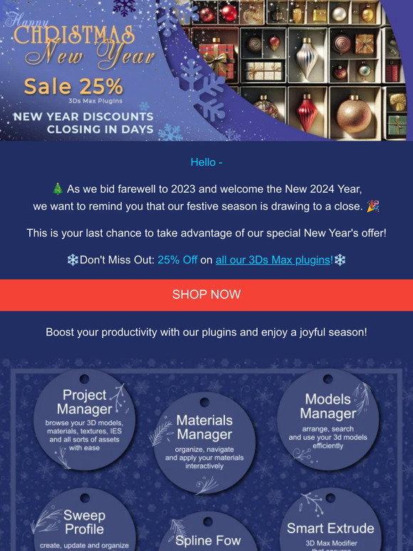Kstudio: ️ Kstudio 3D Max Plugins New Year's Sale Ends Soon ️ | Milled