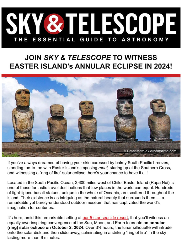 Sky & Telescope: Join Sky & Telescope to Witness Easter Island’s ...