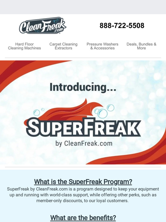 CleanFreak: See what's new for 2024 now... | Milled