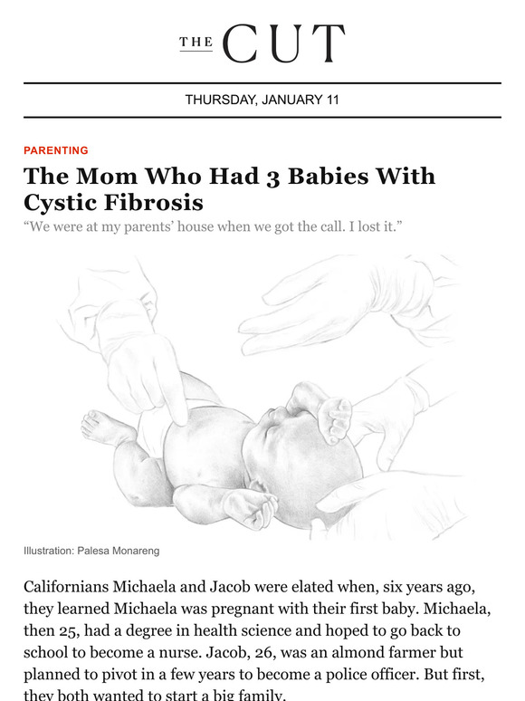 The Cut: The Mom Who Had 3 Babies With Cystic Fibrosis | Milled