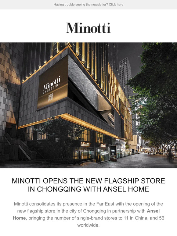 Minotti: MINOTTI OPENS THE NEW FLAGSHIP STORE IN CHONGQING WITH ANSEL ...