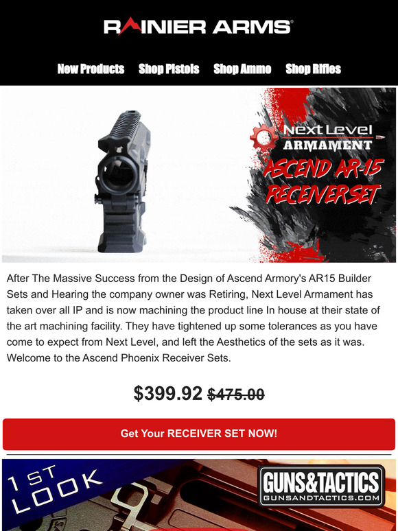Rainier Arms: Unlock Exclusive Pricing On Next Level Armament Ascend AR ...