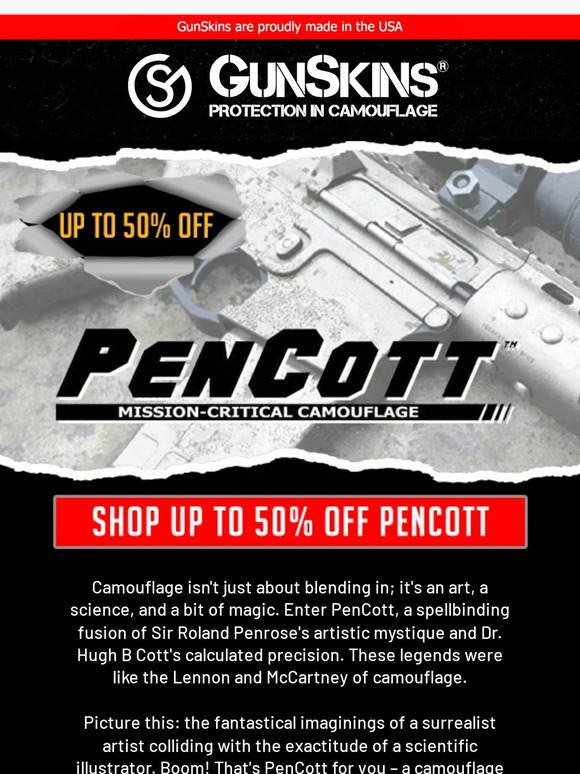GunSkins: Evolution of Camouflage: PenCott Patterns 🌟 | Milled