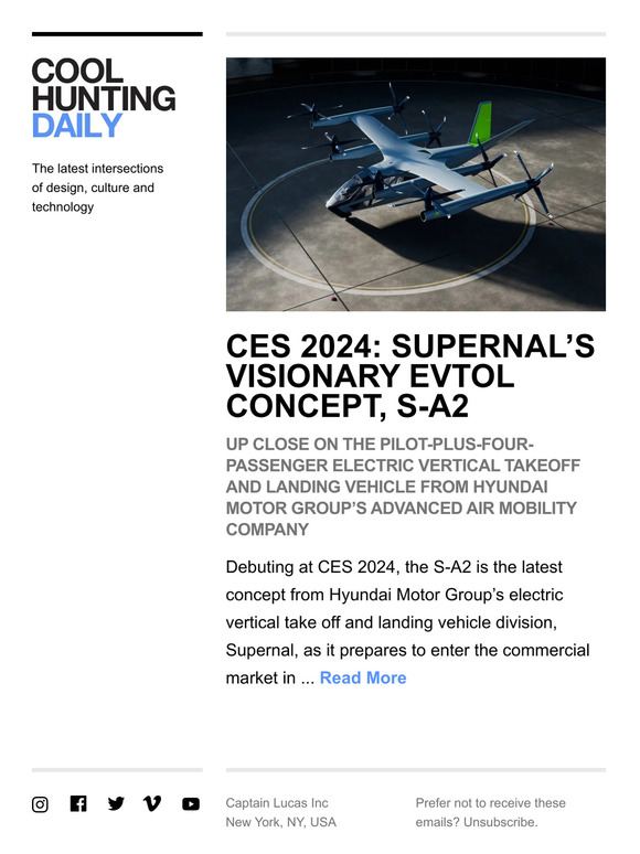 Cool Hunting: At CES, Hyundai Motor Group’s new electric vertical ...