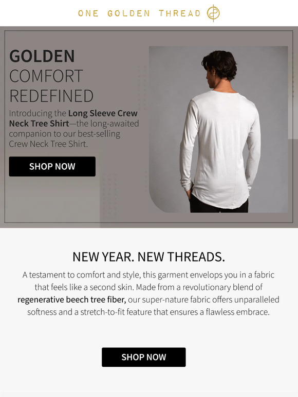 One Golden Thread: Introducing The Long Sleeve Tree Shirt | Milled