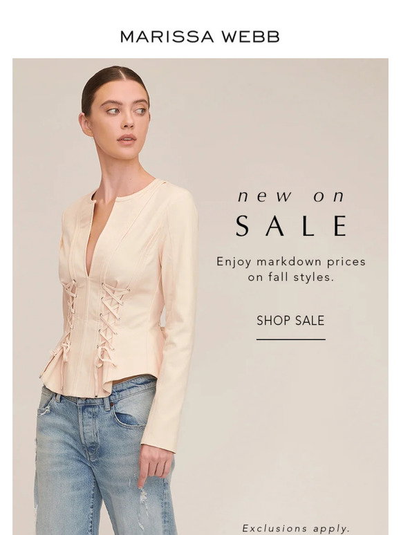 Marissa Webb: Fall is now on Sale → | Milled