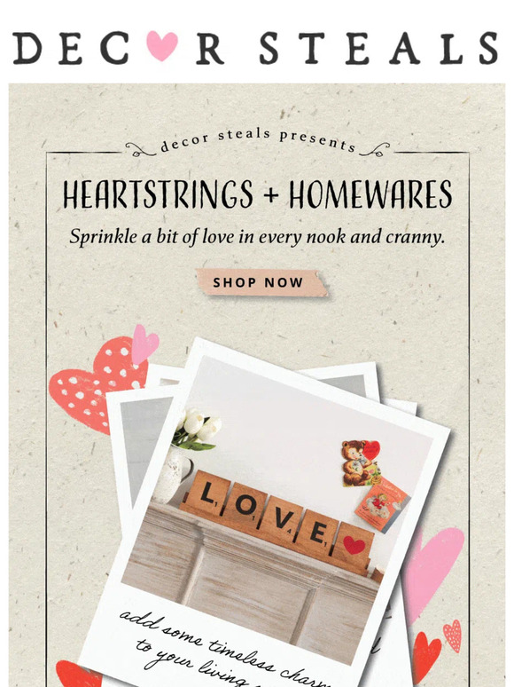 Decor Steals: ♥️ Love Is In The Air | Heartstrings & Homewares For YOU ...