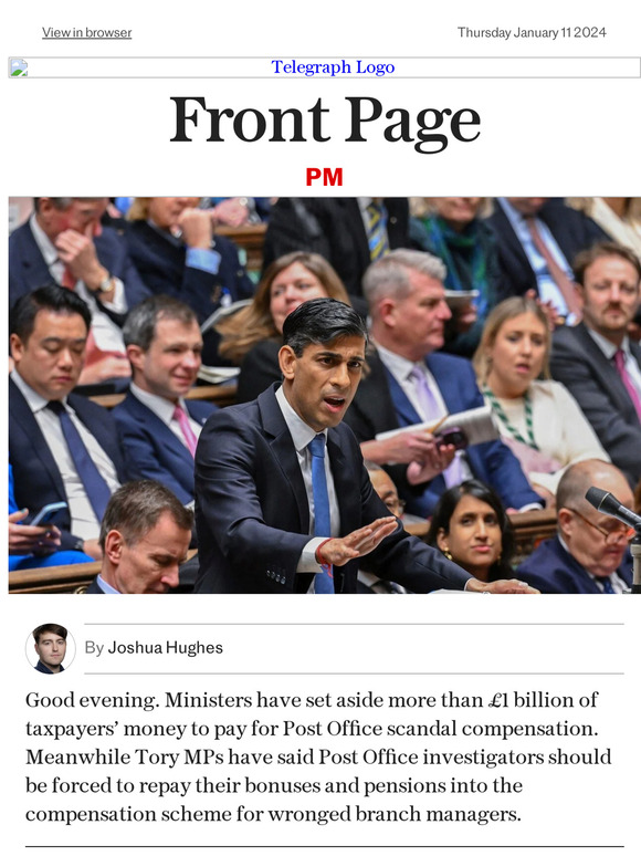 Telegraph Travel: £1bn of taxpayer money set aside for Post Office ... Telegraph Travel: £1bn of taxpayer money set aside for Post Office ...