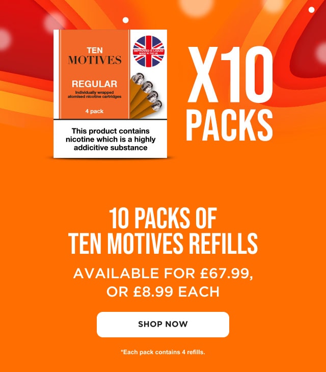 Ten Motives: 10 Packs of Ten Motives Refills for £67.99, or £8.99 Each ...