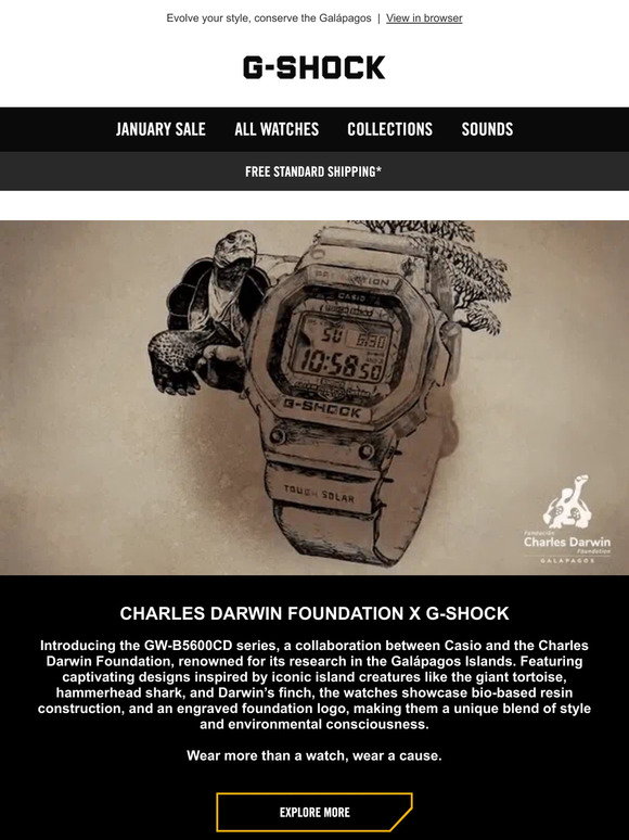 Casio: Galápagos Conservation: G-SHOCK x Charles Darwin Foundation | Milled