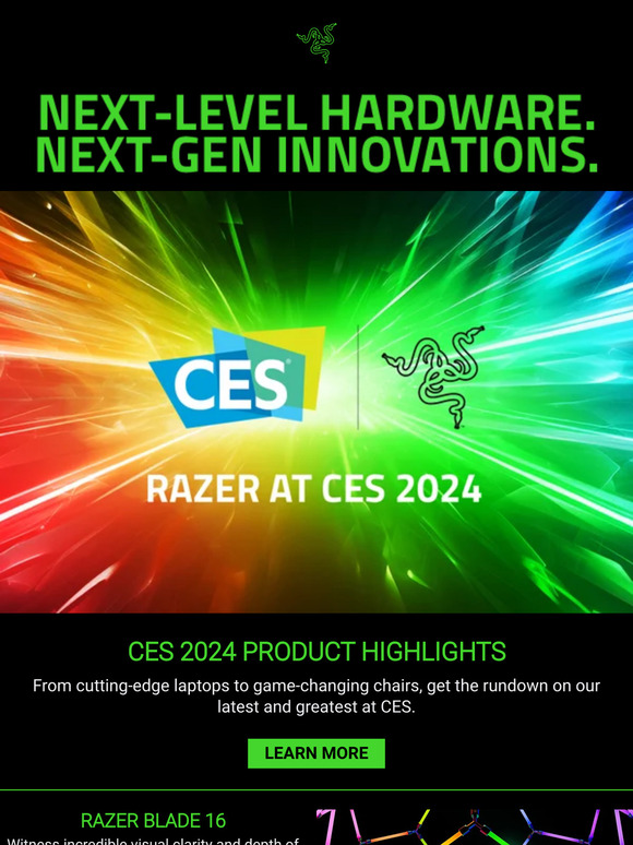 Razer Online Store: CES 2024 Product Highlights | Milled