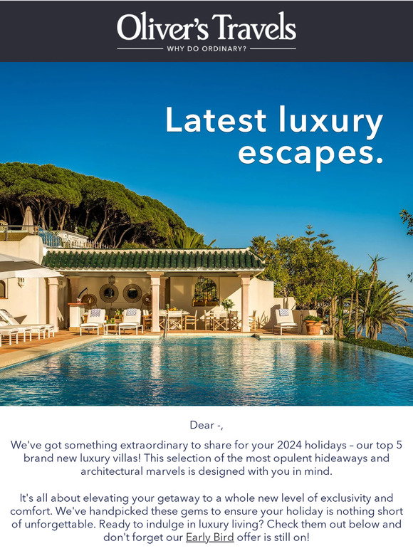 Oliver's Travels: Top 5 New Villas for 2024 🥳 | Milled