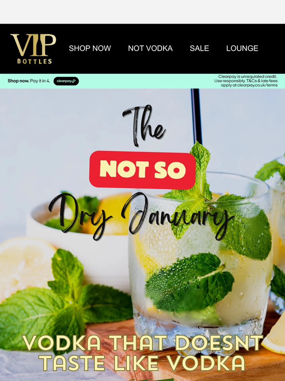 VIP Bottles: Who else is following the NOT so Dry January? 😏 | Milled