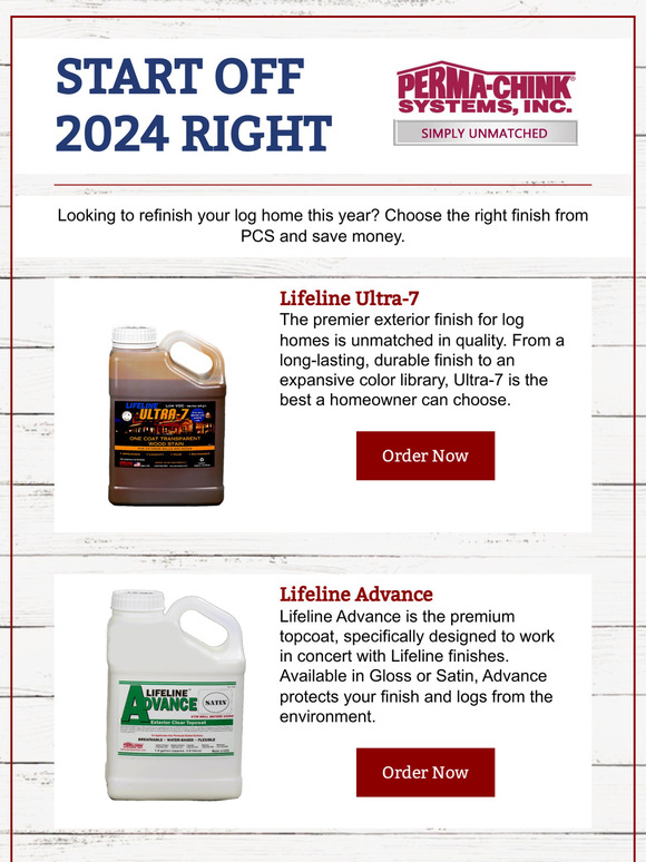Perma Chink Systems: Start Off 2024 With Choosing The Best Finish! | Milled