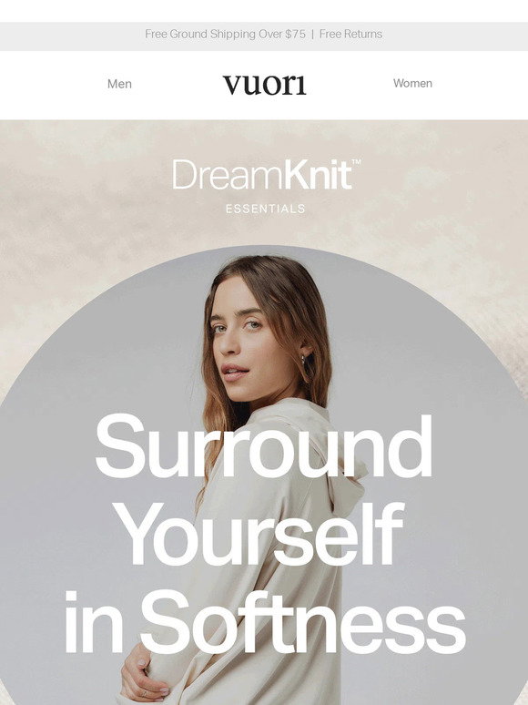 Vuori: New colors: Our favorite DreamKnit™ layers | Milled