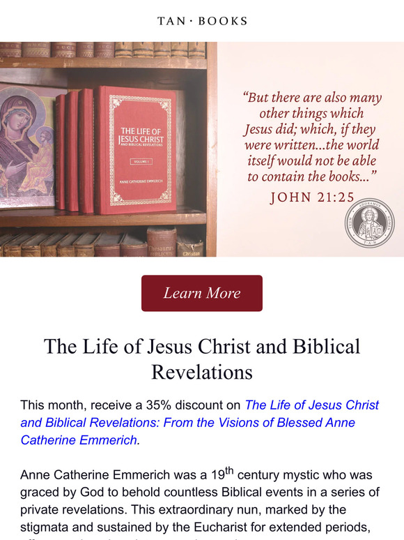 TAN Books: Get 35% off the most extraordinary set of books! | Milled