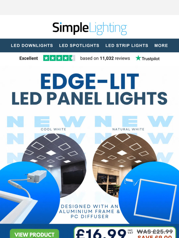 Simple Lighting: 🌟 Introducing cutting-edge LED Panel Lights | Milled