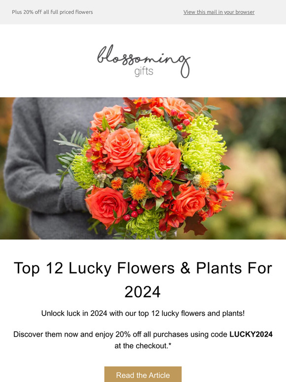 Blossoming Gifts: Top 12 Lucky Flowers & Plants For 2024 | Milled