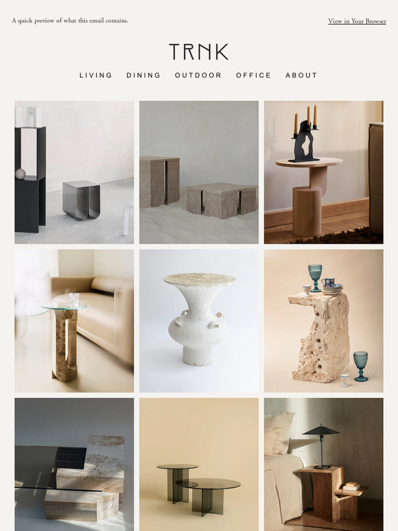 TRNK: Eye-Catching Accent Tables | Milled