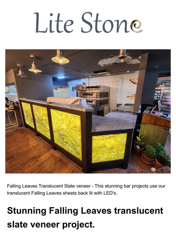 Lite Stone: Project Feature: A New Translucent Falling Leaves Bar ...